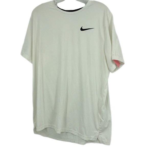 Nike | Shirts | Nike Cream Basic Round Neck Tshirt Size M | Poshmark
